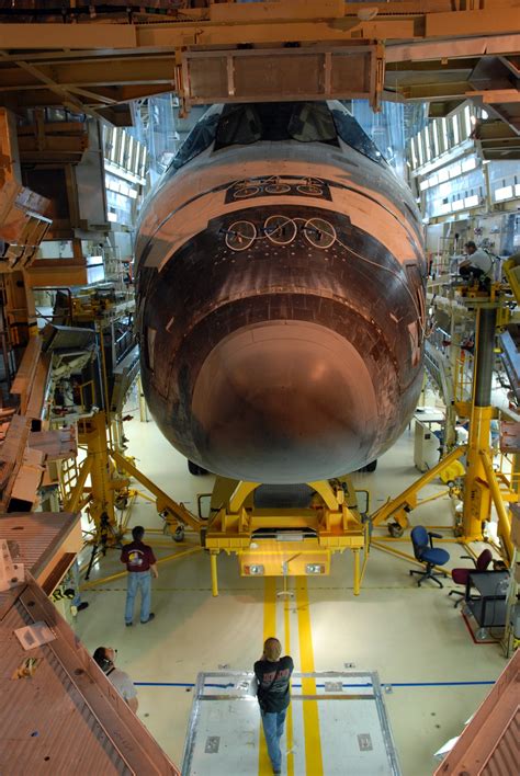 Blast Inside The Orbiter Processing Facility Space Shuttle Discovery