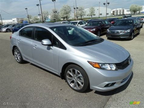 Alabaster Silver Metallic 2012 Honda Civic Si Sedan Exterior Photo