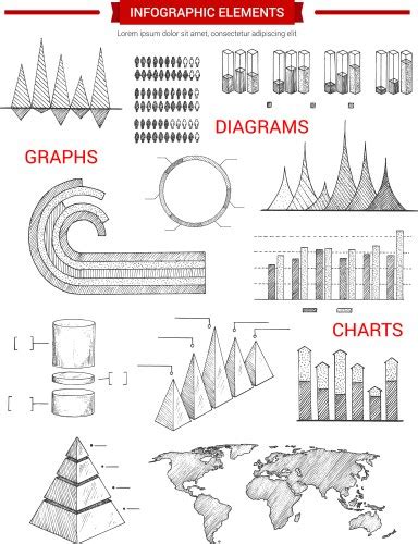 Statistics Sketch Vector Images Over 3300