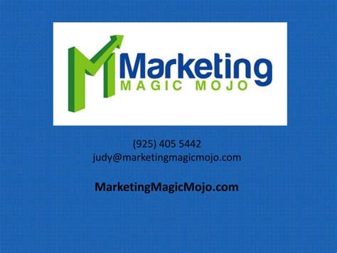 Marketing Magic Mojo Orm Powerpoint Pptx