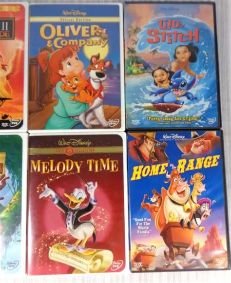Lot Of 8 Walt Disney Gold Classic Collection Dvds Lion King Oliver