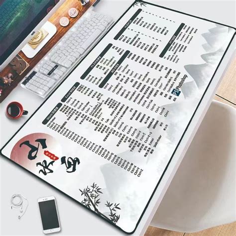 🇲🇾readystock🇲🇾 Mousepad 鼠标垫 Large Leather Excelips Shortcut Key Office