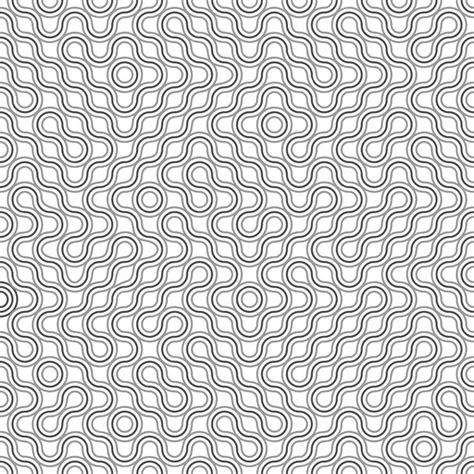 Premium Vector Abstract Pattern Of Solid Sinuous Lines Seamless