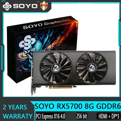 Soyo Amd Rx5700 Rx5700xt Rx580 8g Gddr6 256 Pci 4 0 16