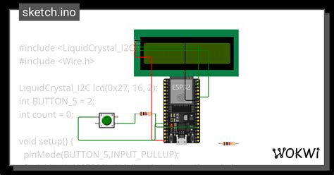 Lcd Counter With Esp Wokwi Esp32 Stm32 Arduino Simulator