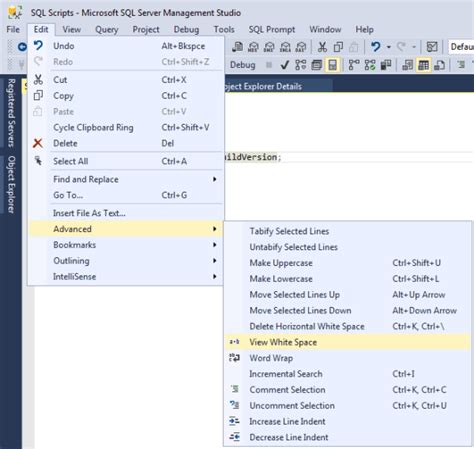 Working With Tabs And Spaces In Ssms Day 34 Wayne Sheffield Working With Tabs And Spaces In Ssms Day 34 Wayne Sheffield