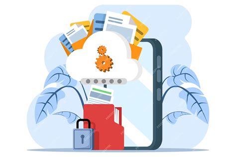 Premium Vector Vector Illustration About Cloud Document Security