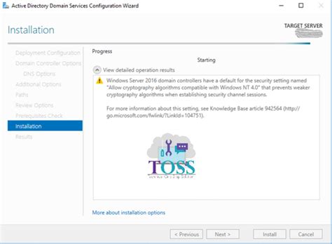 Post Deployment Configuring Active Directory On Windows Server 2016 Toss