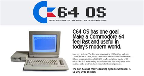 C64 OS Un Sistema Operativo Moderno Para Un Ordenador Familiar Retro
