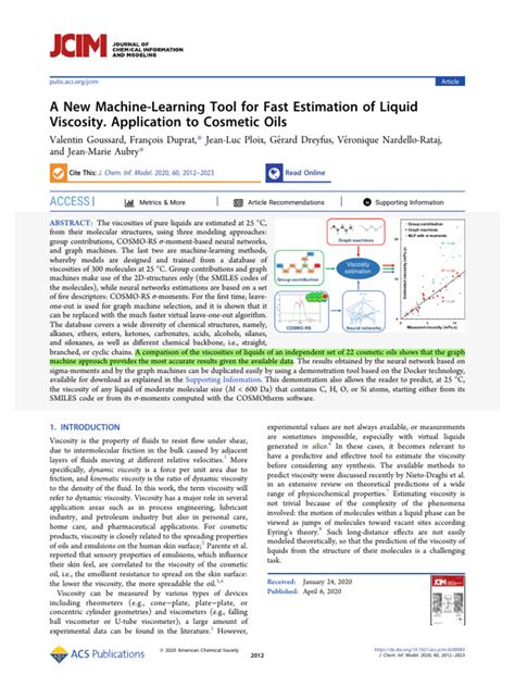 A New Machine Learning Tool For Fast Estimation Of Liquid Viscosity Application To Cosmetic