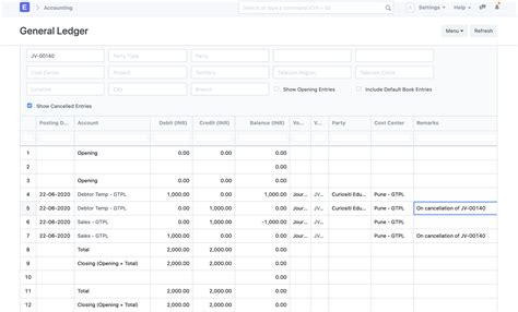 Immutable Ledger In Erpnext