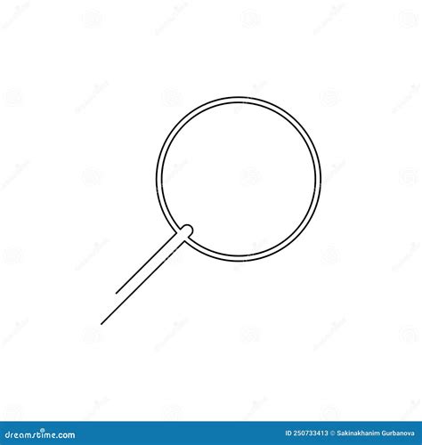 Search Icon Symbol Stock Vector Illustration Of Lighting 250733413