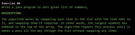 Solved Exercise 04 Write A Java Program To Sort Given List