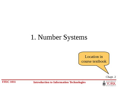 Number System In Computer Science Docsity