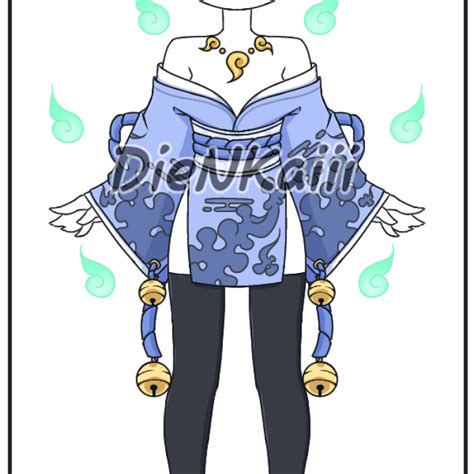 Yokai Kimono Outfit Adopt Ych Commishes