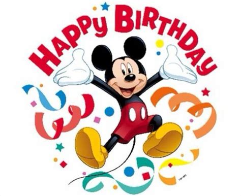 Download Happy Birthday Clipart Mickey Mouse Happy Birthday Clipart
