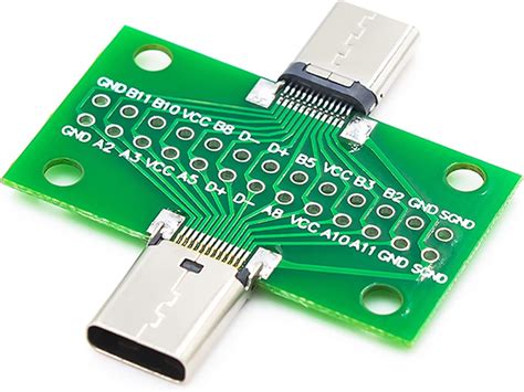 Teansic 2 Pcs Usb 31 Typec With Pcb Test Socket Male To