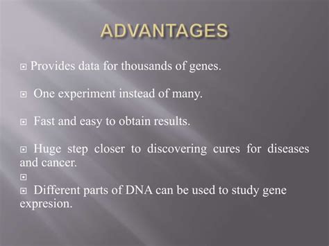 Dna Microarray Pptx Genetics Science
