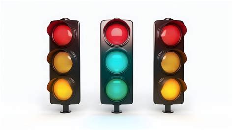 premium photo 3d cartoon style icon of dynamic traffic light sequence for illustrating traffic