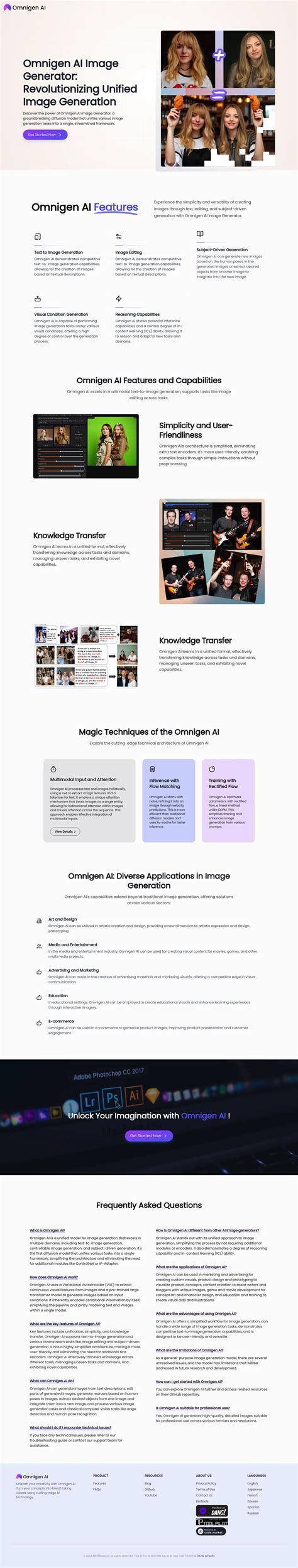 Omnigen Ai Unified Image Generation Platform
