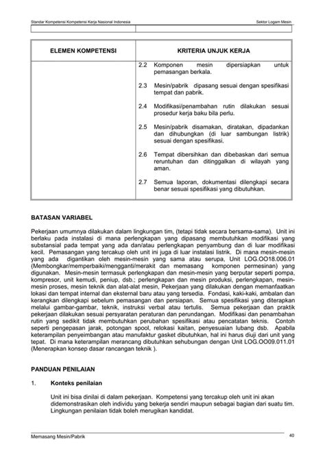 Logam Mesin Installation And Commisioning 5 Pdf
