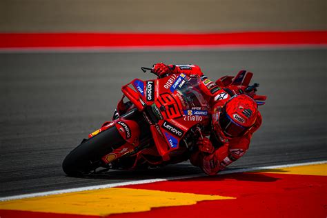 Marc Márquez Leads Ducati Lenovo Team At Aragón Grand Prix Opening Day