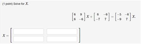 Solved Point Solve For X Chegg Com