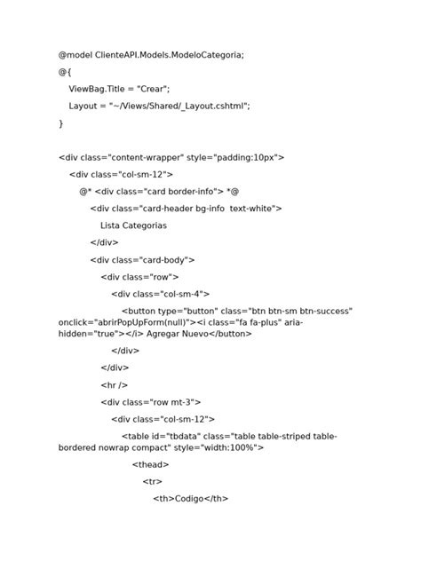 Crear Cshtml Pdf