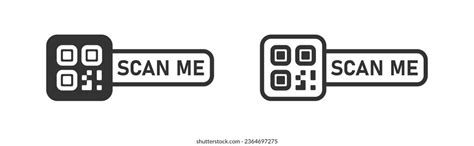 Scan Me Frame Qr Code Icon Stock Vector Royalty Free Shutterstock