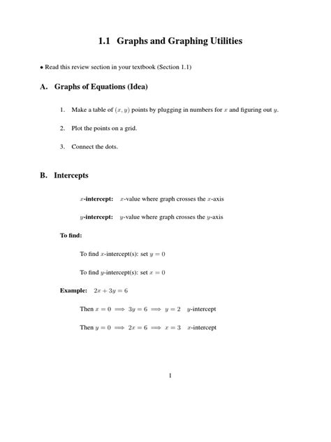 Graphs And Graphing Utilities Pdf