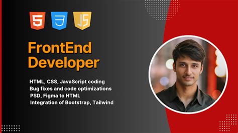 Be Your Web Frontend Developer Using Html Css Js By Shoaibmirza11