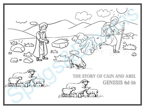 Free Cain And Abel Coloring Sheets