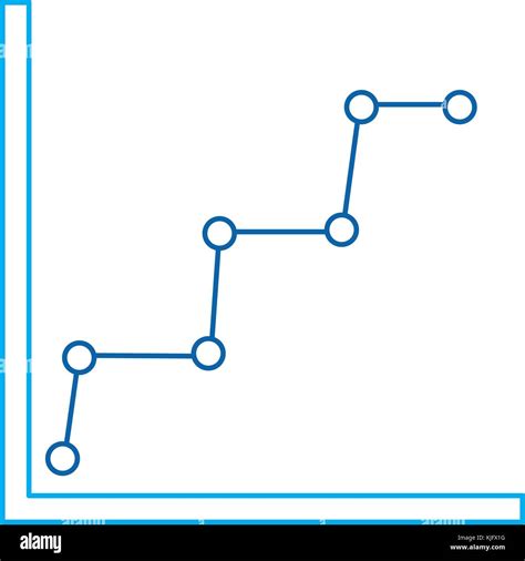 Business Graph Diagram And Statistics Dotted Line Symbol Stock Vector Image Art Alamy