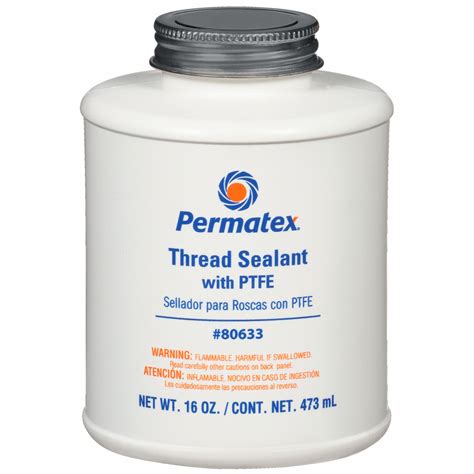 Permatex Thread Sealant With Ptfe 16 Fl Oz Pipe Thread Sealant 2gxy8 80633 Grainger