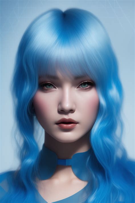 Blue Hair Girl By Rafai33 On Deviantart
