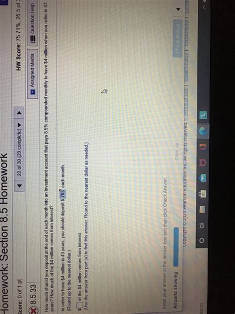 Solved Homework Section 8 5 Homework Score 0 Of 1 Pt 22 Of