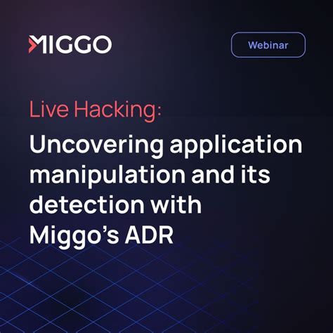 Miggo Security On Linkedin Webinar Appsec Cybersecurity Adr