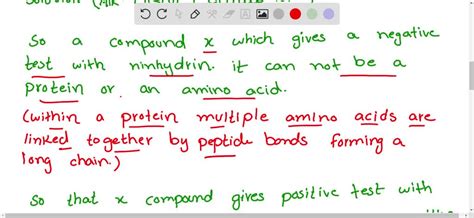 ⏩solveda Certain Compound Gives Negative Test With Ninhydrin And