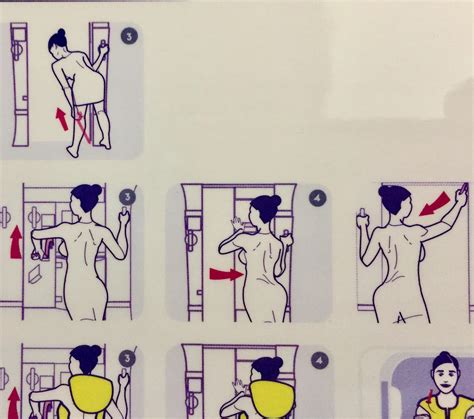 The Safety Card On My Flight To Amsterdam Was Mildly Erotic R Mildlyinteresting