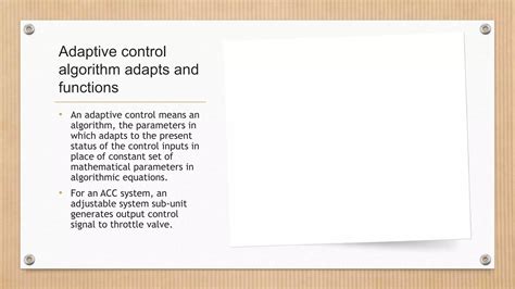 Case Study Of Adaptive Cruise Control Pptx