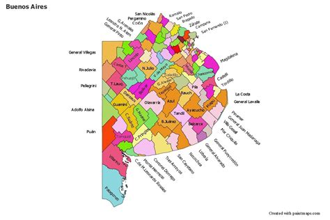 Mapa De Los Partidos De La Provincia De Buenos Aires Artofit