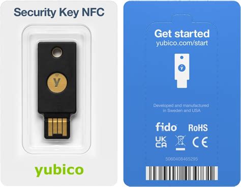 Yubico Security Key Nfc Black Two Factor Authentication 2fa