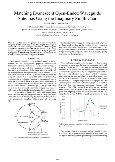 Pdf Matching Evanescent Open Ended Waveguide Antennas Using The