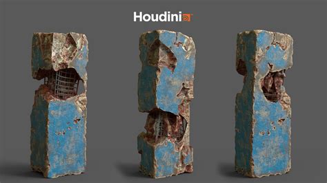 Artstation Houdini Tutorial Procedural Pillar Generation Tutorials