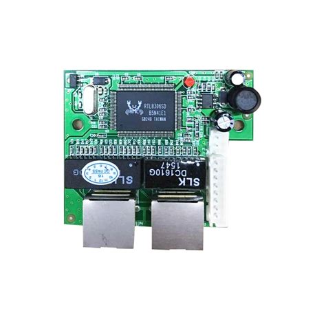 Mini Fast 10 100mbps 2 Port Ethernet Network Lan Hub Switch Board Two