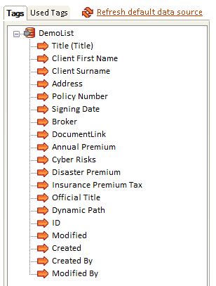 Data Tags Explained Qorus DocGeneration Helpdesk And Knowledge Center