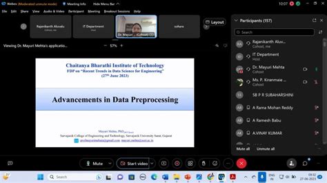 Datascience Datascienceeducation Dataprocessing Fdp Dr Mayuri Mehta