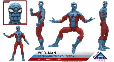 Marvel Legends Spider Man Retro Collection Project Action Figure