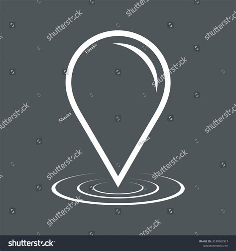 map pin pointer route gps location stock vector royalty free