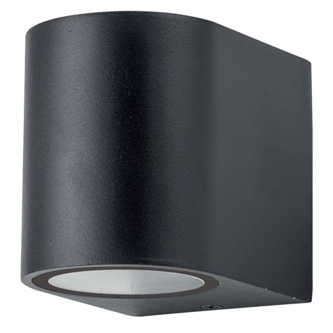 Wall Light Hip Gu10 Ip44 Dark Grey Max35w H8w68d92cm Gekas Sa